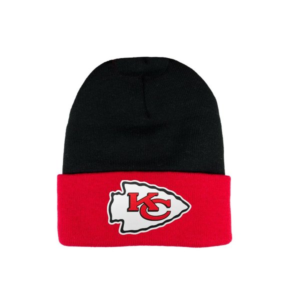 Nike | Accessories | Kansas City Chiefs 3d 2 In Knit Beanie Black Red ...